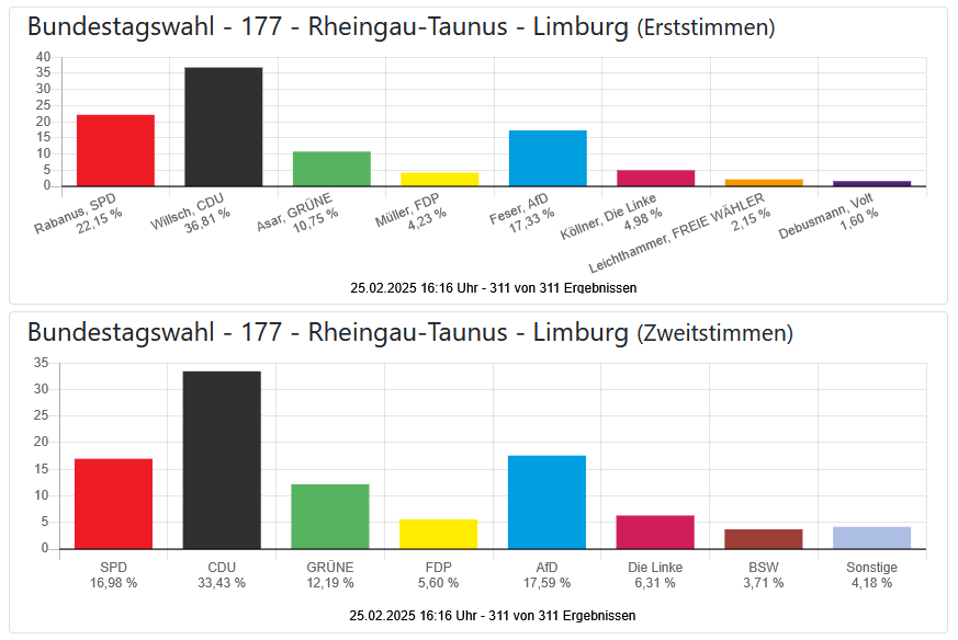 Bundestagswahl 2025 - AfD Rheingau-Taunus